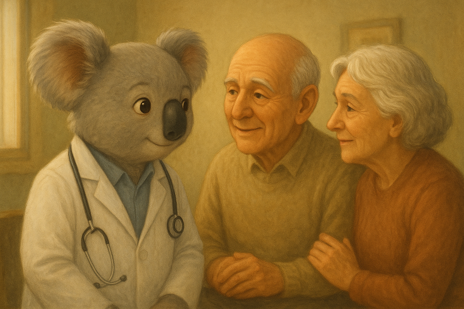 Jake the Koala integrative oncologist consoles a cancer patient ...